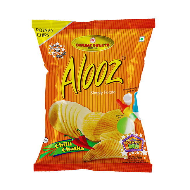 Alooz Waves Hot Flavour Potato Chips - Dokanpat
